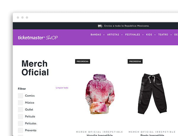 RD Ticketmaster Shop - Triciclo