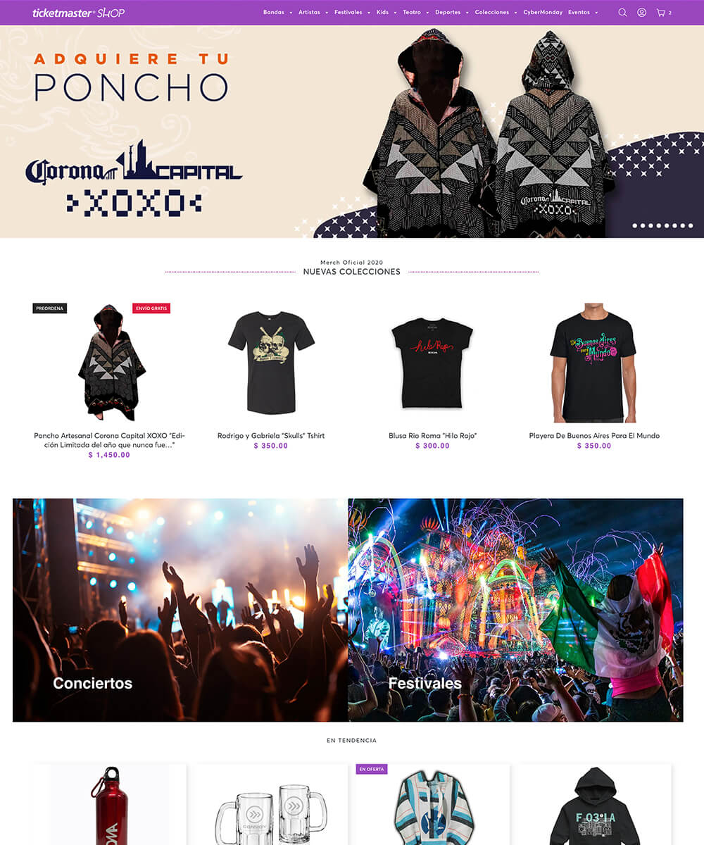 Ticketmaster Shop – Triciclo